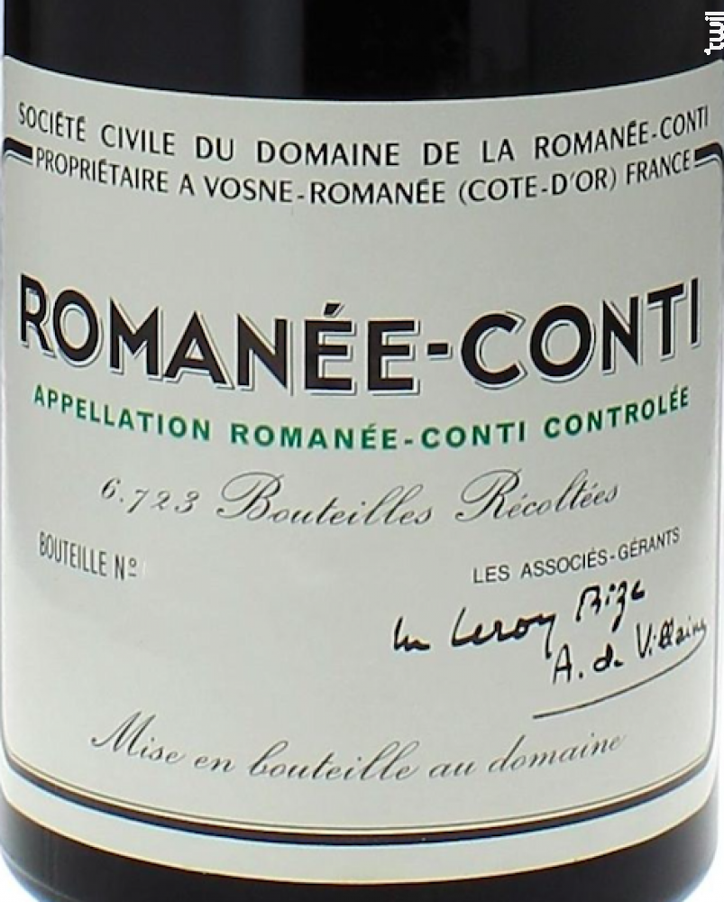 Buy Wine Romanée-conti Red - Domaine De La Romanée Conti - Best Price