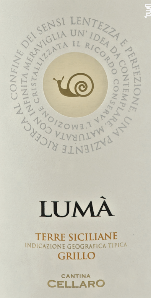 Buy Wine Luma Grillo White - Cantine Cellaro - Sicilia Igt - Best Price