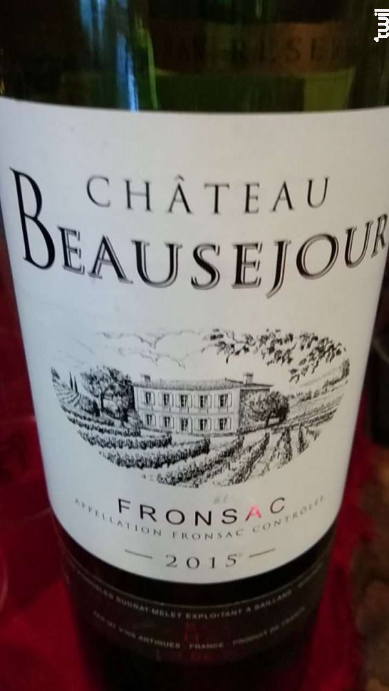 Buy Wine Château Beausejour Red - Château Beausejour - Fronsac - Best Price