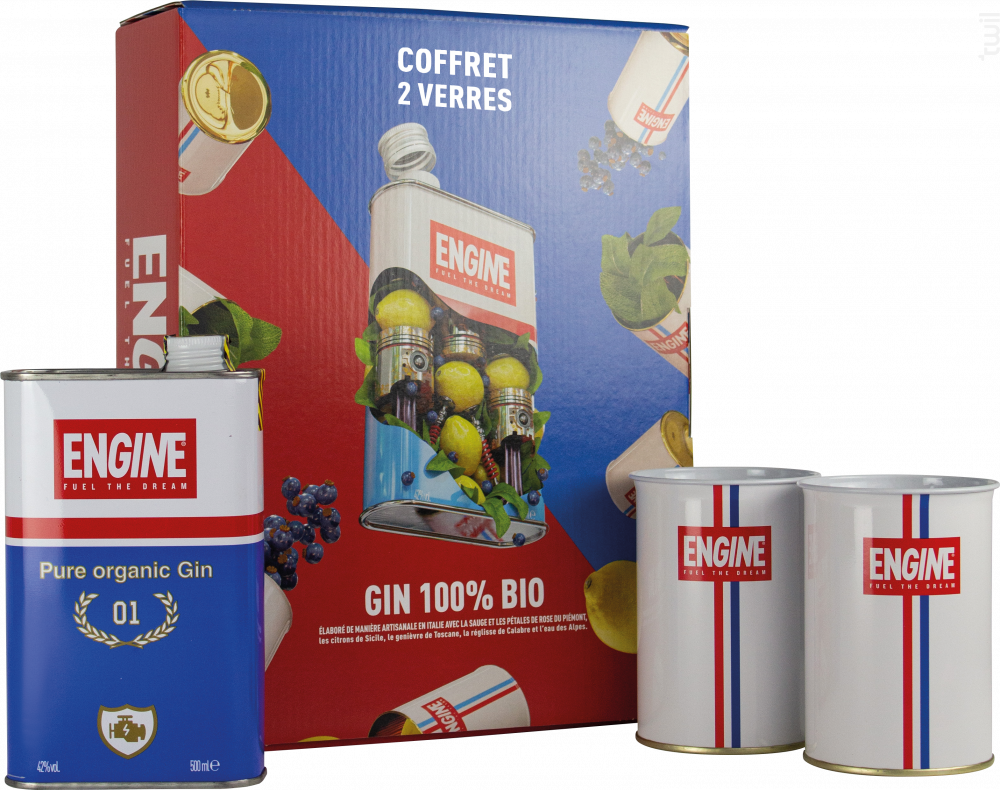 Buy Gin Engine Coffret 2 Verres - Gin Gin Aromatisé