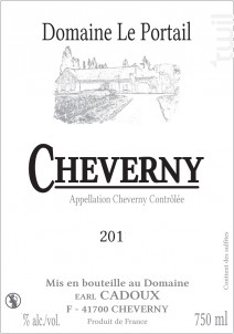 Domaine Le Portail Cheverny White wine Vallée De La Loire