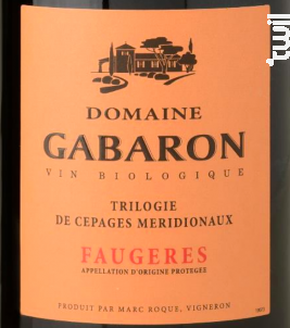 Buy Wine Domaine Gabaron Red - Château Cicéron - Faugères - Directly ...